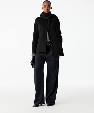 Arket Doubleface-Blazer Aus Wollmischung -Schwarz
