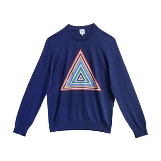 Paul Smith Homme, Pulls, Multicolore, Taille: XL Maglione Intarsio Riga Piramidale