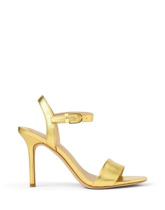 Ralph Lauren GWEN METALLIC NAPPA LEATHER SANDAL