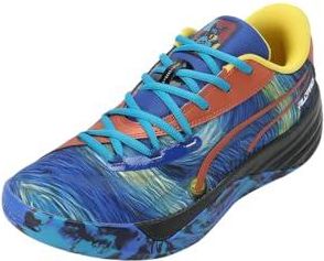 Puma Chaussures de Basketball All-Pro Nitro SQD Dylan Exhibit Unisexe 42, Vivid Blue Tropical