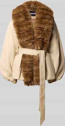 Rotate Jacke mit Kunstfellbesatz