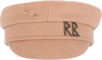 Ruslan Baginskiy Wool Hat With Baker Boy Brooch