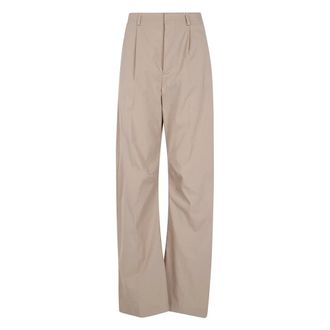 Maison Margiela Femme, Pantalons, Beige, Taille: 40 FR Wide Leg Pantalons