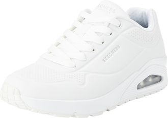 Skechers Herren UNO Stand On Air Sneaker, White Durabuck/Mesh, 45.5 EU
