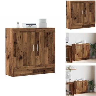 vidaXL Vidaxl - Meuble vieux bois 82,5x30,5x80 cm bois ding&eacute;nierie - Armoire &agrave; Livres - Armoires &agrave; Livres - Biblioth&egrave;que - &Eacute;tag&egrave;re