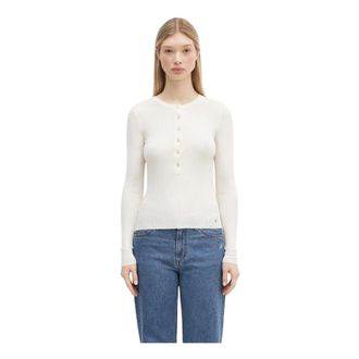 Anine Bing Katrin Pull &agrave; Manches Longues - Femme - Pulls - Blanc - Taille: 42 FR