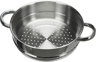 Ibili Dampfkorb Oslo, 24 cm, Edelstahl, für Töpfe und Pfannen