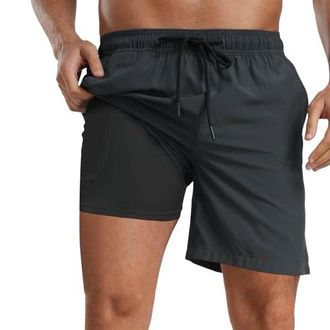 Generic Short de bain pour homme, l&eacute;ger, respirant, pour les loisirs, les excursions &agrave; la plage et les activit&eacute;s quotidiennes, avec un design d&eacute;grad&eacute; de coule