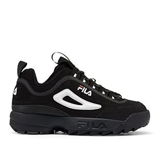 Fila Fila Baskets Strada Disruptor pour homme, Noir (Noir/blanc/rouge vin.), 47 EU