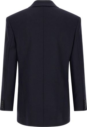 Saint Laurent Felted Wool Gabardine Blazer - Navy