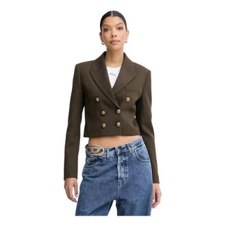 Miss Sixty Femme, Vestes, Brun, Taille: 42 FR Blazer Court Cropped
