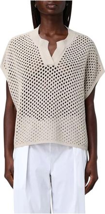 Liviana Conti Femme, Blouses et Chemises, Beige, Taille: 38 FR Liviana Conti Vestes Beige