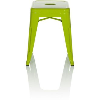 hjh OFFICE [GEBRAUCHT] B-Ware Hjh Office Hocker Sitzgelegenheit Vantaggio Metallic Gr&uuml;n Stapelbar Gastronomie