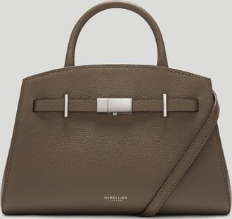 DeMellier The Small Hudson Dunkles Taupe Small Grain DeMellier