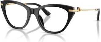 Dolce & Gabbana Femme, Accessoires, Noir, Taille: 53 MM Butterfly Optical Frame