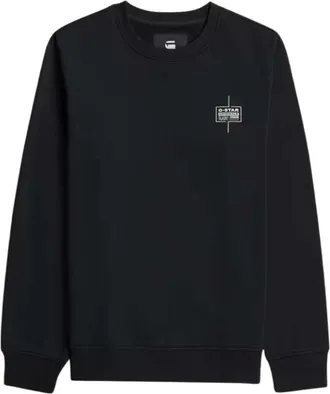 G-Star Homme, Sweatshirts et sweats &agrave; capuche, Noir, Taille: M Logo Sweater