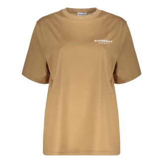 Burberry Baumwoll-T-Shirt - - Tops - Damen - Beige - M