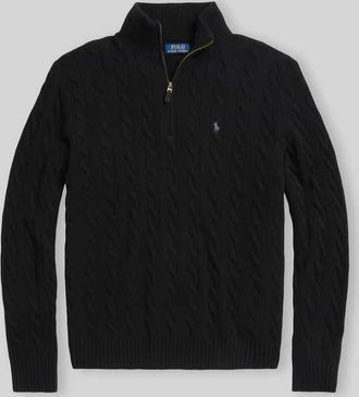 Polo Ralph Lauren Regular Fit Troyer aus Woll-Kaschmir-Mix