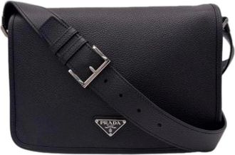 Prada Sac bandouli&egrave;re vintage doccasion - Homme - Pre-owned - Noir - Taille: ONE Size
