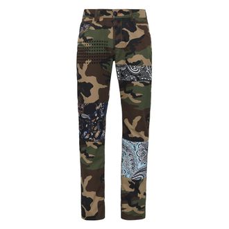 Philipp Plein Jeans Straight Cut Paisley - - Jeans - Herren - Gr&uuml;n - W30