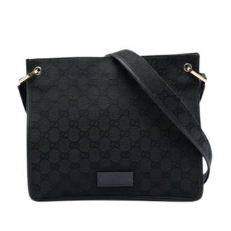 Gucci Sac bandouli&egrave;re en toile Pre-owned - Femme - Pre-owned - Noir - Taille: ONE Size