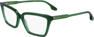 Victoria Beckham Femme, Accessoires, Vert, Taille: ONE Size Monture de Lunettes en Ac&eacute;tate