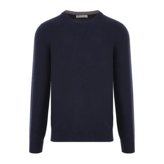 Brunello Cucinelli Crewneck Kaschmirpullover - - Knitwear - Herren - Blau - S