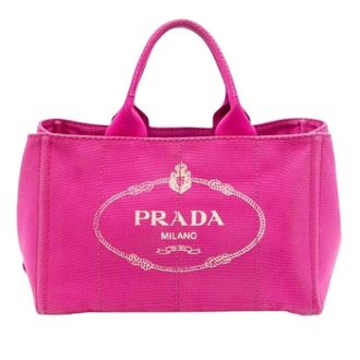 Prada Pre-owned Canvas Satchel - Femme - Pre-owned - Rose - Taille: ONE Size