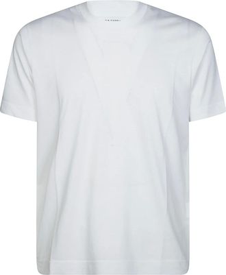 Daniele Fiesoli Homme, Tops, Blanc, Taille: M T-shirt MM Collo Spesso