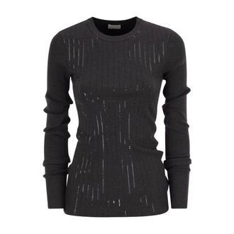 Brunello Cucinelli Damen, Strickwaren, Grau, SGr&ouml;&szlig;e