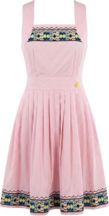 Trussardi Besticktes Falten-Kurz-Kleid - - Dresses - Damen - Rosa - S