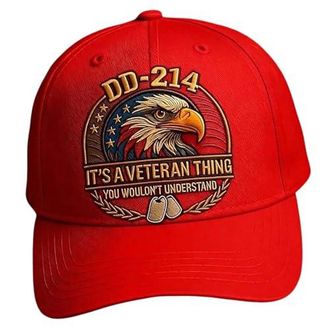 Generico Bonnet v&eacute;t&eacute;ran aigle unisexe avec aigle brod&eacute; pour ext&eacute;rieur | Bonnet militaire am&eacute;ricain | pour anniversaire, ext&eacute;rieur, camping, randonn&eacute;e, travail,