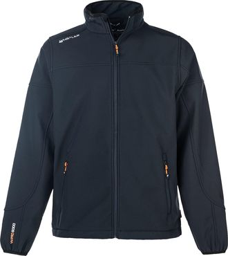 Whistler Whistler Herren Softshelljacke Dublin I wasserfeste Übergangsjacke für Männer I Outdoor Jacke für Regen und Wind I Lange Regenjacke 2002A Navy 2XL