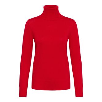 Saint Tropez MilaSZ Rollneck Pullover - - Knitwear - Damen - Rot - XS