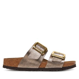 Birkenstock Pantoletten Birkenstock Sydney Cushion Buckle 1029372 Goldfarben