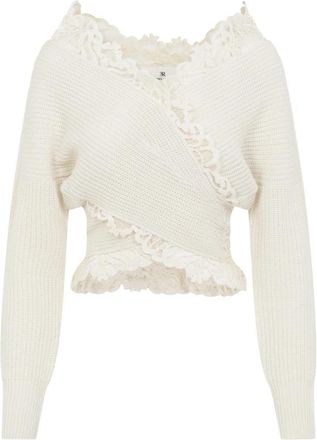 Ermanno Scervino Kaschmir-Pullover-Pullover - - Knitwear - Damen - Wei&szlig; - 2XS
