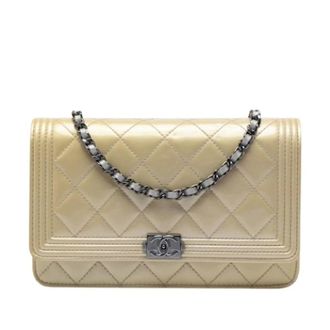 Chanel Pre-owned Vintage Quilted Crossbody Bag - - Pre-owned - Damen - Beige - ONE SIZE