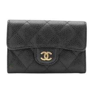 Chanel Pre-owned Classic Flap Leather Card Case - - Pre-owned - Damen - Schwarzk - ONE SIZE