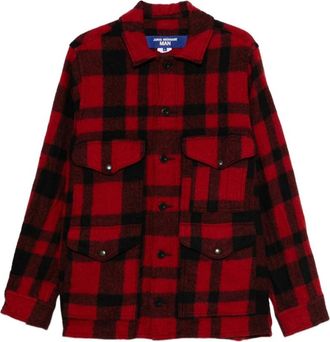 Junya Watanabe Homme, Vestes, Multicolore, Taille: L Checked Light Jacket