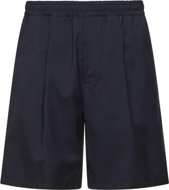 D4.0 Homme, Shorts, Bleu, Taille: M D4.0 Elasticated Pleat Shorts