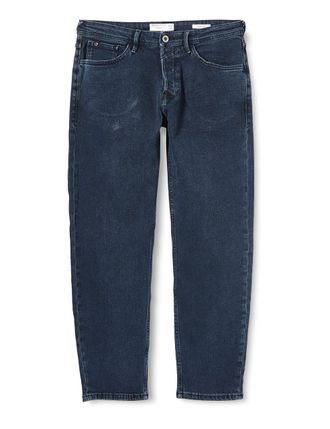 Tom Tailor Herren Loose Fit Jeans 1032755, 10173 - Dark Stone Blue Black Denim, 33W / 34L