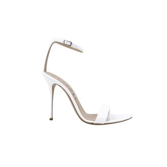 Casadei Wei&szlig;e Sandalen aus Lackleder mit transparentem Detail - - Shoes - Damen - Wei&szlig; - 37 EU