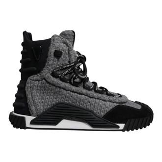 Dolce & Gabbana Grau Schwarz NS1 High Top Sneakers - - Shoes - Damen - Schwarzk - 37 1/2 EU