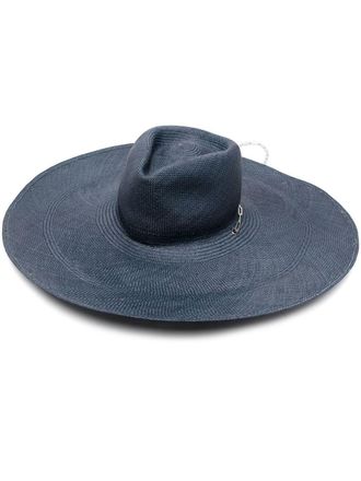 Van Palma chapeau &agrave; bord large - Bleu