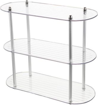 OSALADI Veemoon Multifunktionales 3 St&ouml;ckiges Transparentes Aufbewahrungsregal aus Bruchsicherem Acryl f&uuml;r Schreibtisch und Badezimmer Kosmetik und Parf&uuml;morga