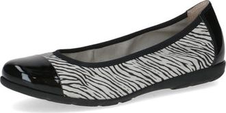 Caprice 9-22152-41 Ballerines pour Femme - Noir z&egrave;bre - Taille 41 EU, Noir z&eacute;br&eacute;, 41 EU