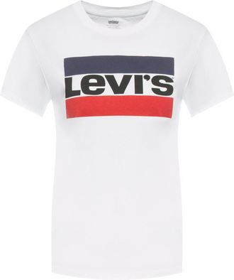 Levi's T-Shirt The Perfect Graphic Tee 17369-0297 Wei&szlig; Regular Fit