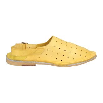 Moma Moma, Femme, Chaussures, Jaune, Taille: 37 EU Sandales en cuir vintage