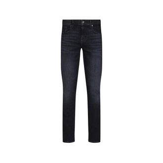 7 For All Mankind Jean d&eacute;lav&eacute; Slimmy en coton m&eacute;lang&eacute;