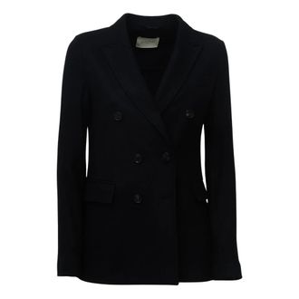 Circolo 1901 Zweireihige Jersey-Jacke - - Jackets - Damen - Blau - S